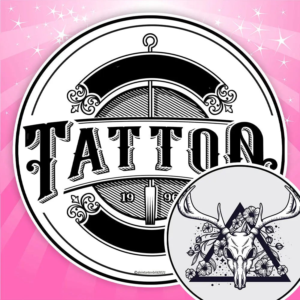 Tattoo motifs cake toppers – art for your cake