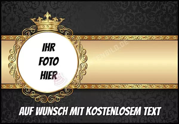 Tortenaufleger Royales Banner- Tortenbild Druckerei