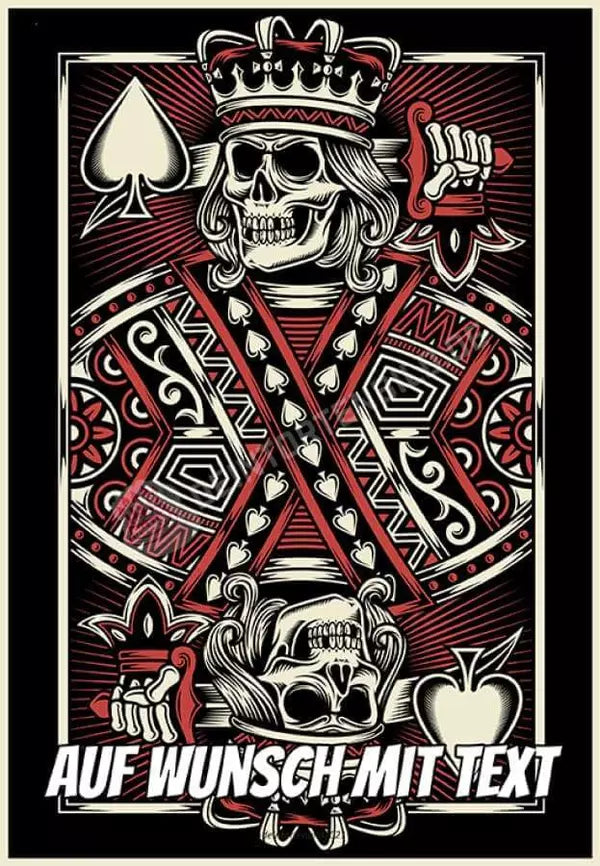 Rectangle motif: Poker card spade king by Deintortenbild - Poker card ...